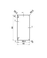 China Silver Anodized Rectangle Aluminium Extrusion Profiles for Durable Transportation Tools for sale