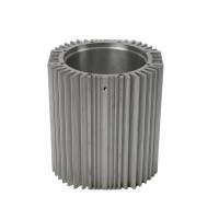 China Silver Anodized Aluminium Extrusion Profiles for Motor Housing in Customized Size for sale