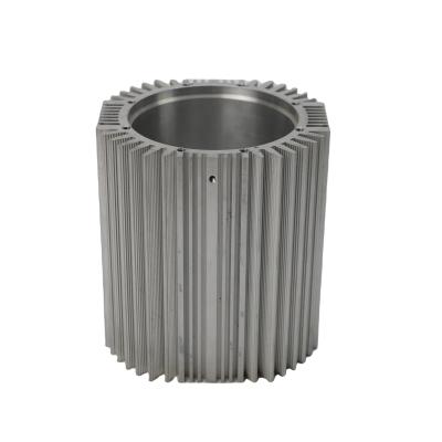 China Silver Anodized Aluminium Extrusion Profiles for Motor Housing in Customized Size for sale