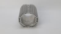 China Silver Anodized Aluminium Extrusion Profiles for Motor Housing in Customized Size for sale