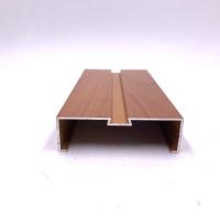 China Deep Process Punching Drilling Precision Cutting CNC Wood Grain Aluminum Casement Window for sale