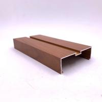 China Deep Process Punching Drilling Precision Cutting CNC Wood Grain Aluminum Casement Window for sale