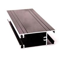 China Custom 6063 Aluminum Alloy Louver Kitchen Cabinet Partition Wardrobe Extruded Profiles for sale