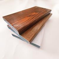 China Customized Wood Grain Aluminum Square Tube Aluminium Extrusion Profiles for Materials for sale