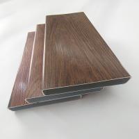 China Customized Wood Grain Aluminum Square Tube Aluminium Extrusion Profiles for Materials for sale