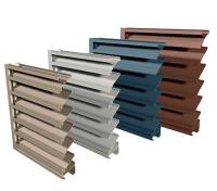 China Aluminium Roller Blind Pelmets Extrusion Profile with Punching Drilling from Top for sale