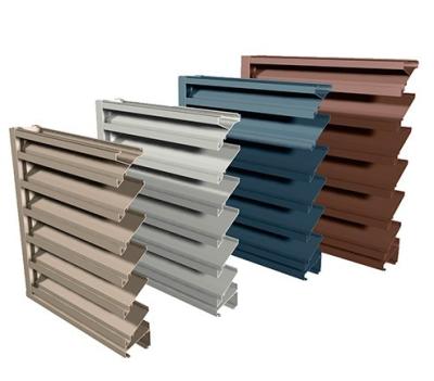 China Aluminium Roller Blind Pelmets Extrusion Profile with Punching Drilling from Top for sale