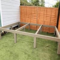 China Shengxin Aluminium T-shape Aluminium Decking Joists with Aluminium Extrusion Profile for sale