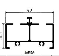 China 7038 8025 744 3825 5020 3831 Aluminum Extrusion Profile for Colombia Windows and Doors for sale