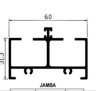 China 7038 8025 744 3825 5020 3831 Aluminum Extrusion Profile for Colombia Windows and Doors for sale
