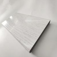 China 5.8-6.0M Length 3D Wood Grain Aluminium Extrusion Profiles for Windows Doors Pergola Floor for sale