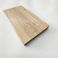 China 5.8-6.0M Length 3D Wood Grain Aluminium Extrusion Profiles for Windows Doors Pergola Floor for sale