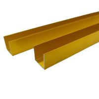 China Mill Finish Gold Color Aluminium Extrusion Profiles for Partition from Professional for sale