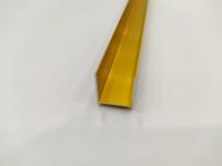 China Mill Finish Gold Color Aluminium Extrusion Profiles for Partition from Professional for sale