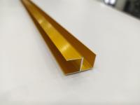 China Shengxin U Channel Aluminium Profiles Gold Color Aluminium Extrusion Profile for sale