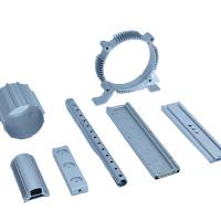 China Anodized CNC Extrusion Aluminum Profiles for Industrial Section 0.8mm-2.0mm Thickness for sale