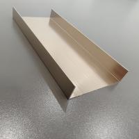 China 0.30mm Thickness Customized Anodized Aluminium Profile for Glass Railing U Shape for sale