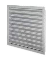 China Exterior Weather Louver Window Aluminium Louver in Mill Finish and Silver Anodized Profile for sale