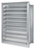 China Exterior Weather Louver Window Aluminium Louver in Mill Finish and Silver Anodized Profile for sale