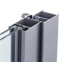 China Grey T3-T8 Aluminium Extrusions Profile for Double Glass Sliding Door by SHENGXIN TOP for sale