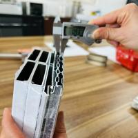 China Angle Aluminium Extrusion Profile for Slim Thermal Break Sliding Door Screen Frame for sale