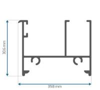 China Mexico Windows and Doors Aluminium Extrusion Profiles Anodizing Powder Coating Mill Finish for sale