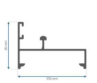 China Mexico Windows and Doors Aluminium Extrusion Profiles Anodizing Powder Coating Mill Finish for sale