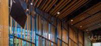 China 6063-T5 Frame Wood Pattern Building Aluminium Extrusion with Push and Pull Opening for sale