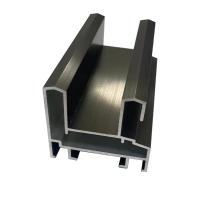 China Shengxin Powder Coating's Black Aluminum Profiles for Sliding Glass Door in 6000 Series for sale