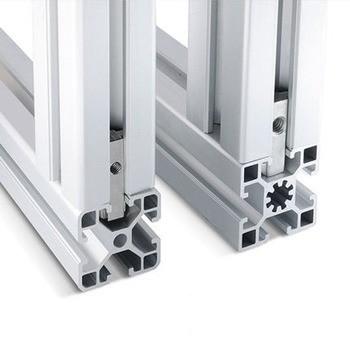 China Shengxin 4040 2020 4545 4080 T Slot Black Silver Anodized Extrusion Aluminum Profiles for sale