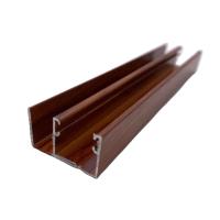 China Architectural and Industrial Wood Grain Aluminum Profiles for Side-hung Door Windows for sale