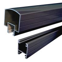 China Extruded Aluminum U Channel Profile for Frameless Glass Balcony Balustrade by Shengxin for sale