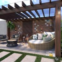 China Customized Color Bioclimatique Aluminium Profile Pergola for Outdoor Canopy Pavilion for sale