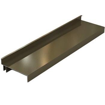 China Electrophoresis Wood Grain Aluminum Profiles for Champagne Color Aluminum Fence Post for sale