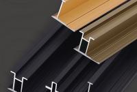 China Gold and Black Aluminium Decor Profiles for Sliding Door Frame and Cabinet Versatile for sale