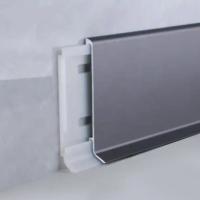 China GB5237-2008 Standard Aluminum Baseboard Profile for LED Baseboard Floor Skirting Board for sale