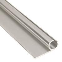 China T3-T8 Temper Decoiling Aluminum Curtain Track Rail Poles Tracks Accessories Black Anodized for sale