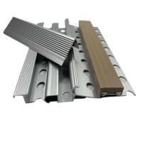 China Aluminum Stair Nosing for Floor Decor 5.8-6.0M Length Deep Process Precision Drilling for sale