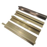 China Alloy Black Gold Metal Decorative U Shape Tile Trimming Corner Profile for Bathroom for sale