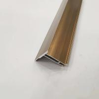 China Alloy Black Gold Metal Decorative U Shape Tile Trimming Corner Profile for Bathroom for sale
