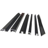 China Decorative Aluminum Profile for Modern Apartments Gold and Black 0.8mm-2.0mm Thickness for sale