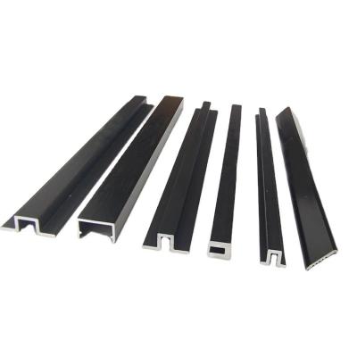 China Decorative Aluminum Profile for Modern Apartments Gold and Black 0.8mm-2.0mm Thickness for sale