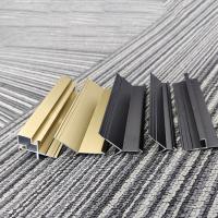 China Decorative Aluminum Profile for Modern Apartments Gold and Black 0.8mm-2.0mm Thickness for sale