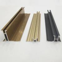 China Decorative Aluminum Profile for Modern Apartments Gold and Black 0.8mm-2.0mm Thickness for sale