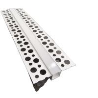 China Super Slim 3 Meter LED Angel Aluminium Profile Channel for Recessed Lighting in Black for sale
