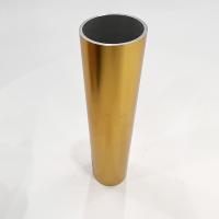 China Polished Golden Aluminium U Channel for 6063-T5 Aluminum Frame Manufacture Profiles for sale