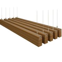 China Outdoor Aluminum Baffle Ceiling Profiles for Decoration Powder Coated Wooden Grain for sale