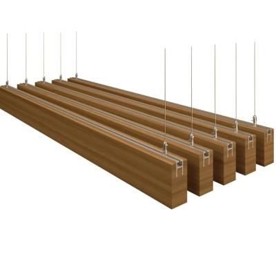 China Outdoor Aluminum Baffle Ceiling Profiles for Decoration Powder Coated Wooden Grain for sale