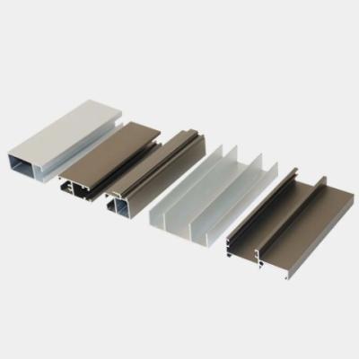 China Powder Coating Anodizing Wood Grain Profile Aluminum for Window Door in South America for sale
