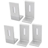 China 80x40x40mm Aluminum L Shape Solar Panel Mounting Brackets with Powder Coat Coating for sale